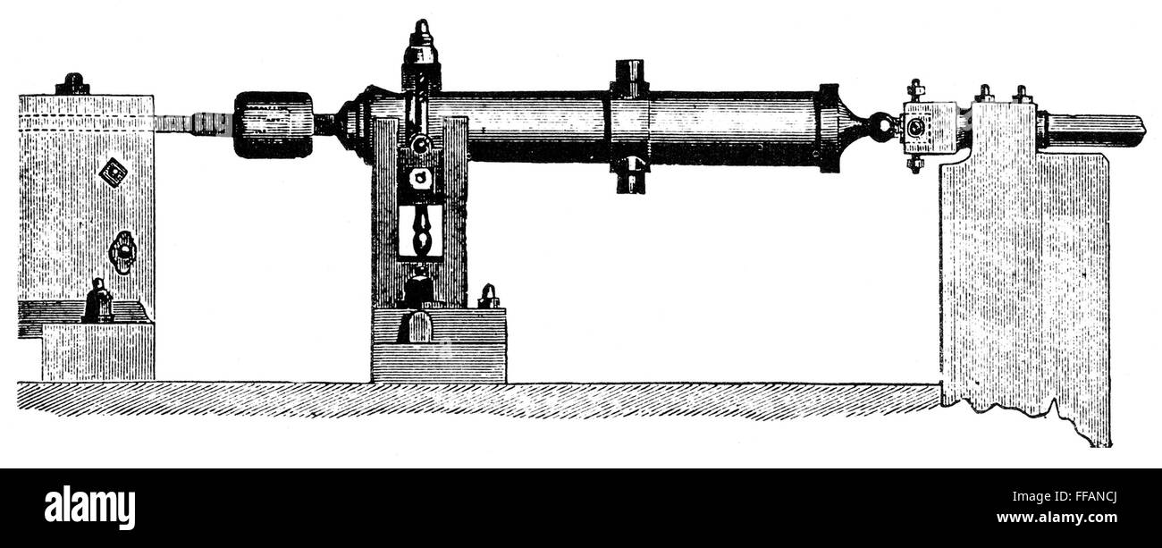 THOMPSON: APPARATUS. /nThe apparatus, a small scale model of the cannon ...