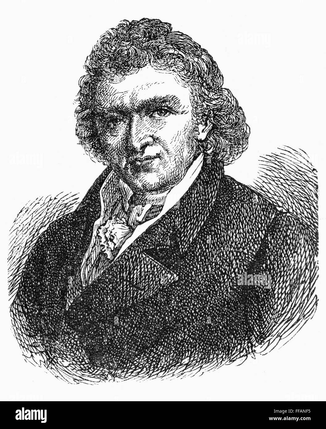 ALOYS SENEFELDER /n(1771-1834). Bavarian inventor of lithography. Wood ...
