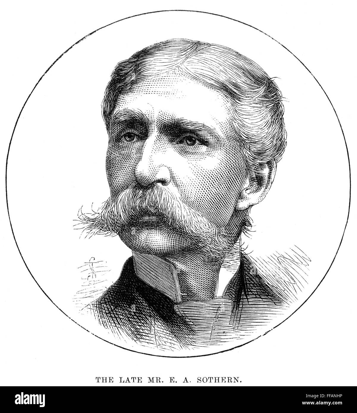 EDWARD SOTHERN (1826-1881). /nEnglish actor. Wood engraving, 19th ...