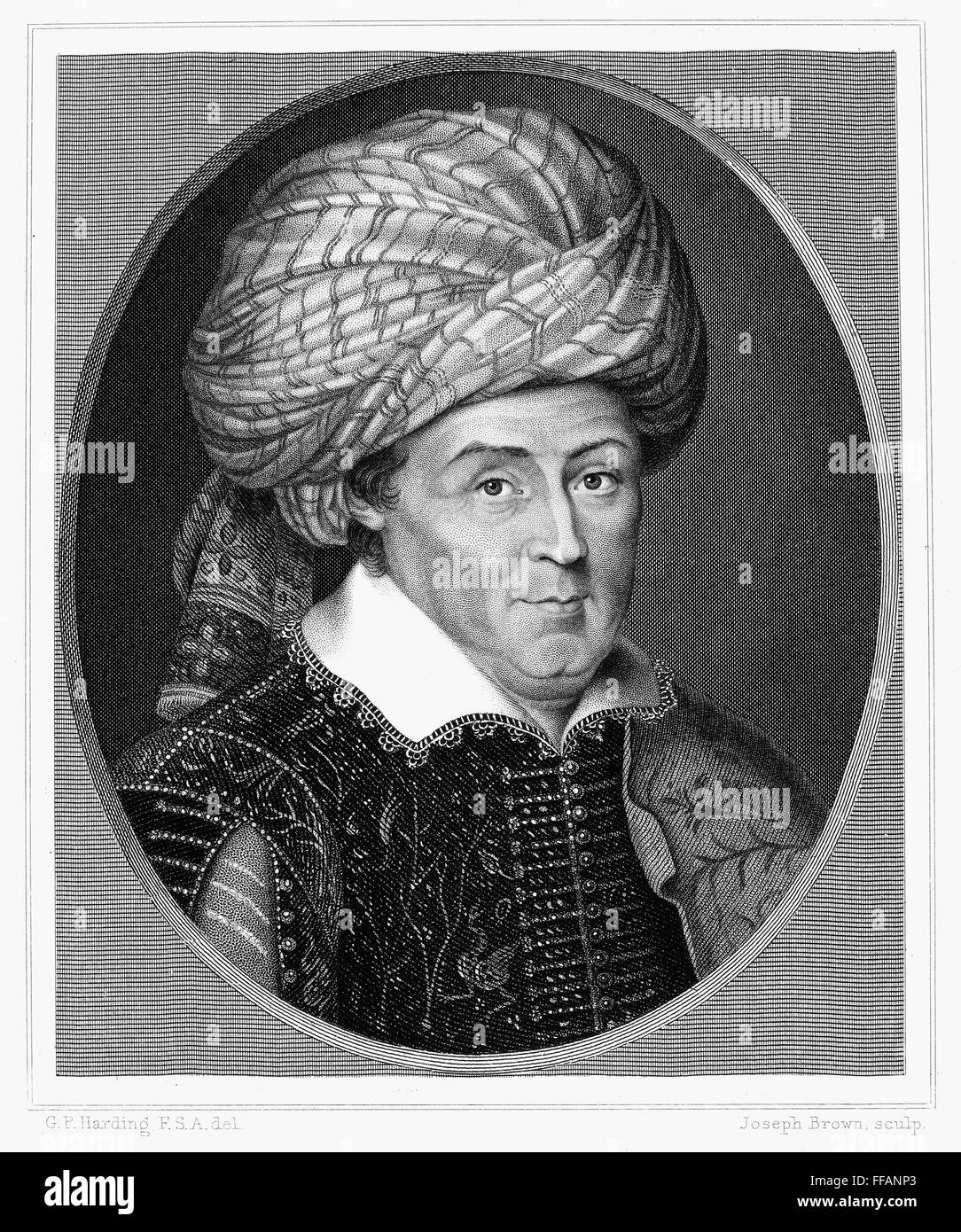 SIR ROBERT SHIRLEY /n(1581-1628). Also Sherley. English traveller and ...