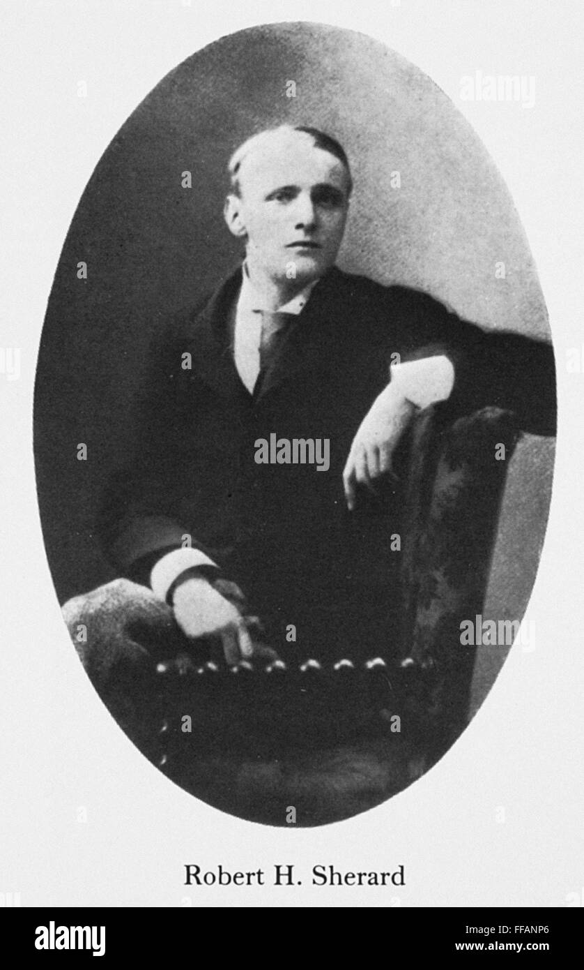 ROBERT H. SHERARD /n(1861-1943). English writer and biographer of Oscar ...