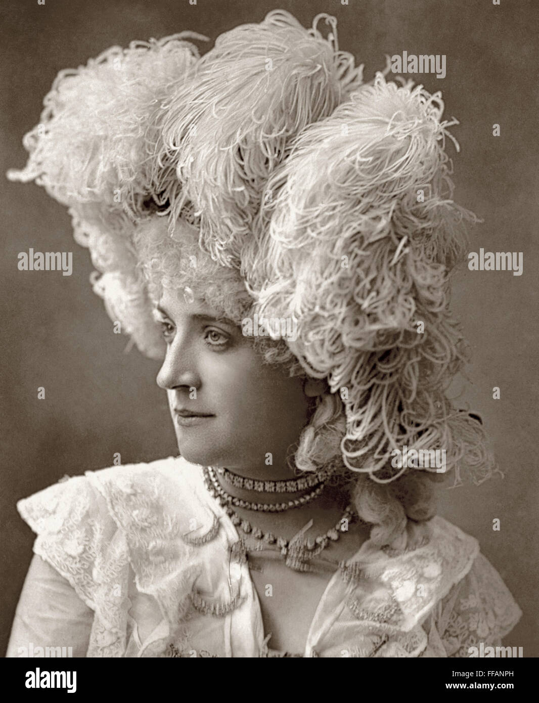 MATHILDE WADMAN. /nEnglish actress. Photographed in 1888 Stock Photo ...