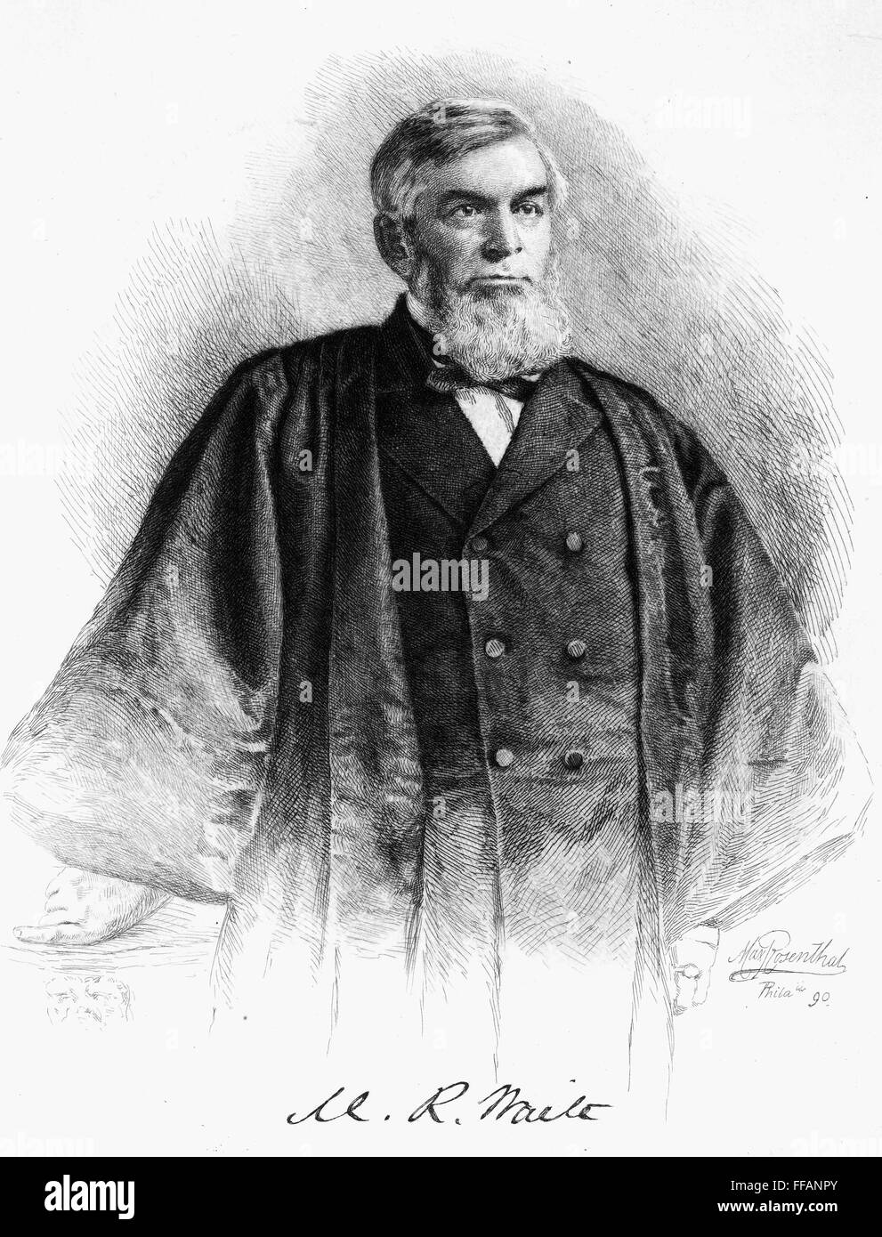 MORRISON R. WAITE (1816-1888). /nMorrison Remick Waite. Chief Justice ...