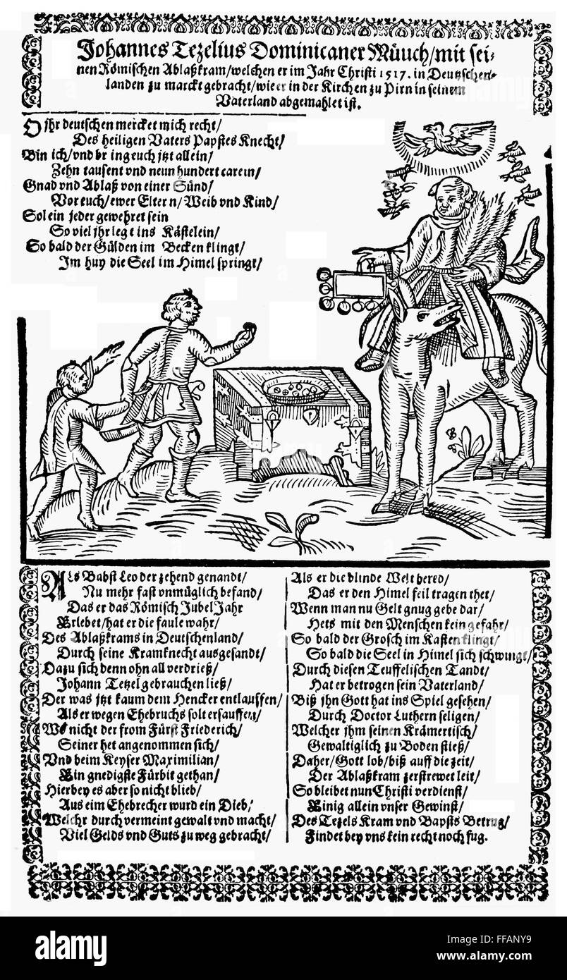 JOHANN TETZEL (1465-1519). /nGerman Dominican monk and inquisitor ...