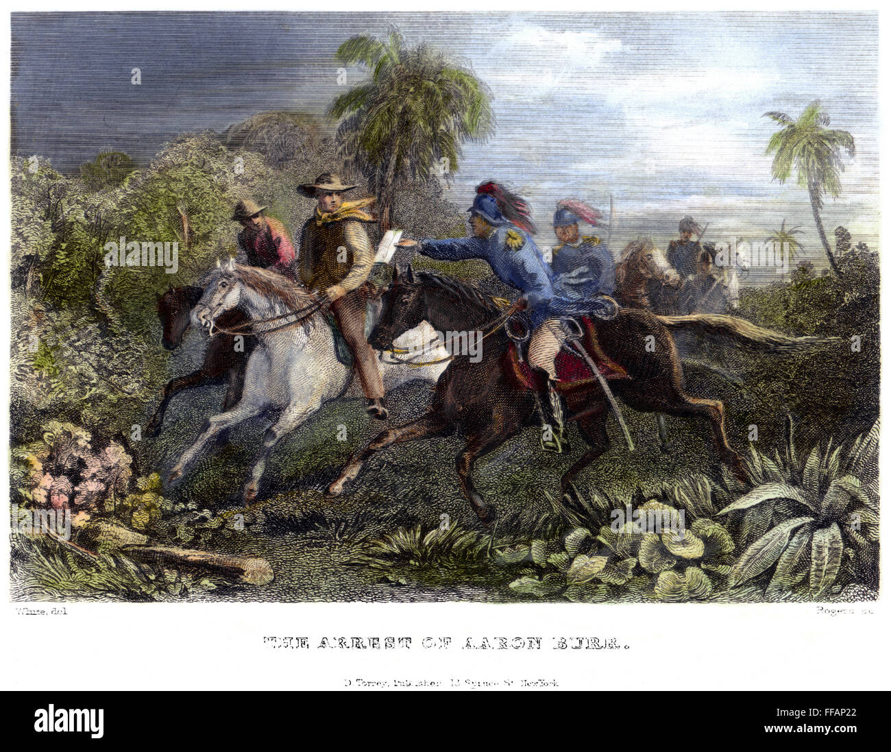 AARON BURR ARRESTED, 1807. /nThe arrest of Aaron Burr (1756-1836) for ...