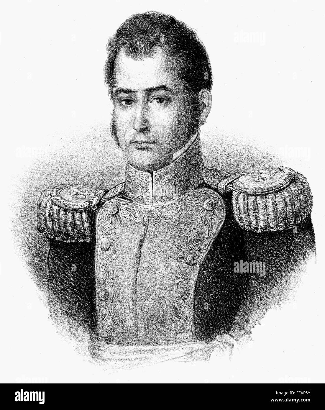 GUADALUPE VICTORIA /n(1789-1843). Mexican soldier and political leader ...