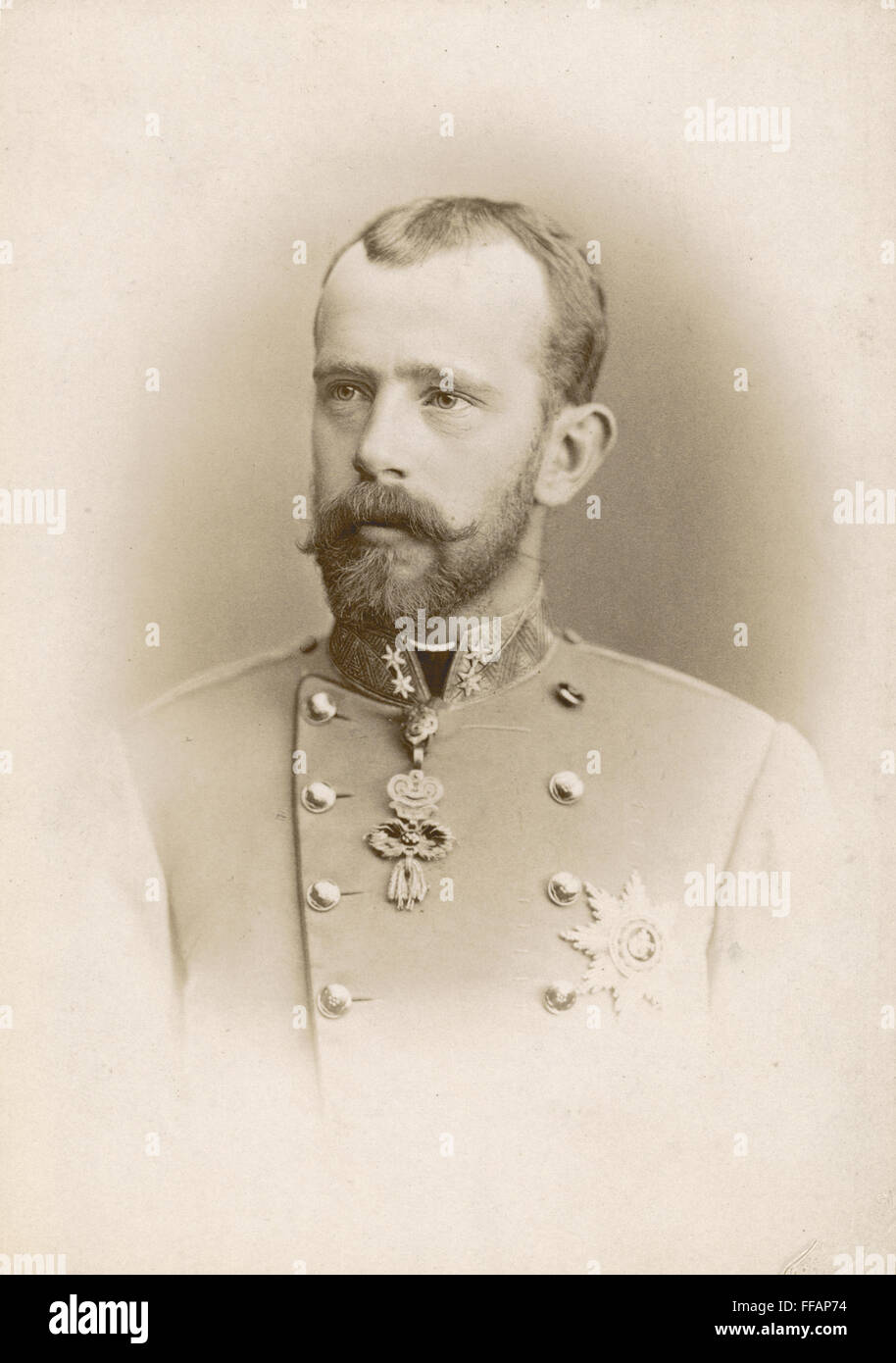 PRINCE RUDOLF OF AUSTRIA /n(1858-1889). Archduke and crown prince of ...