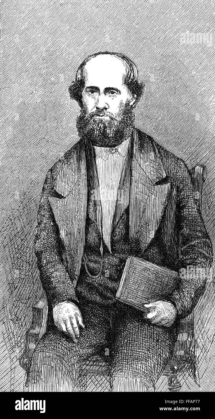 JAMES JESSE STRANG /n(1813-1856). American Mormon leader. Line ...