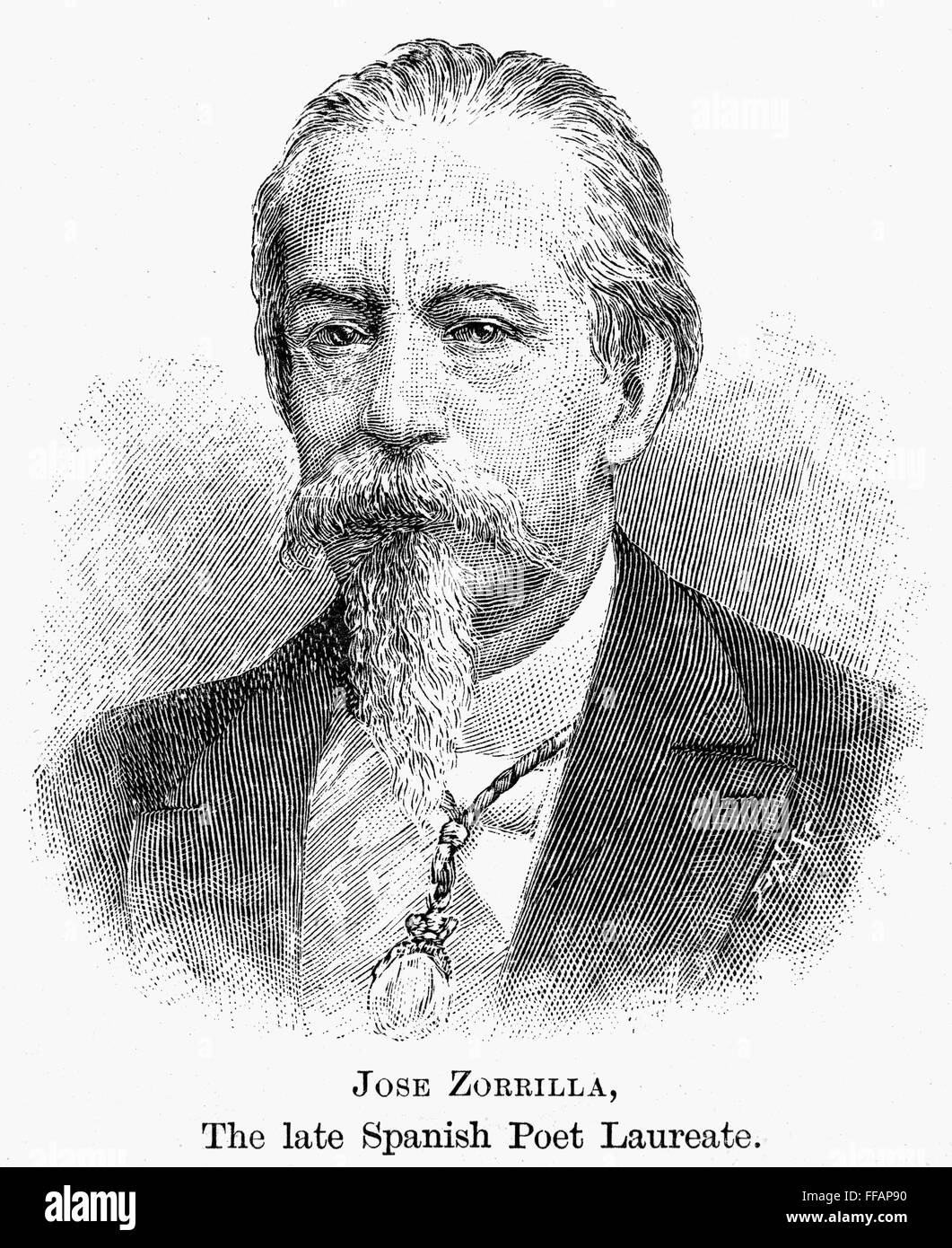 JOS╔ ZORRILLA y MORAL /n(1817-1893). Spanish dramatist and poet. Line ...