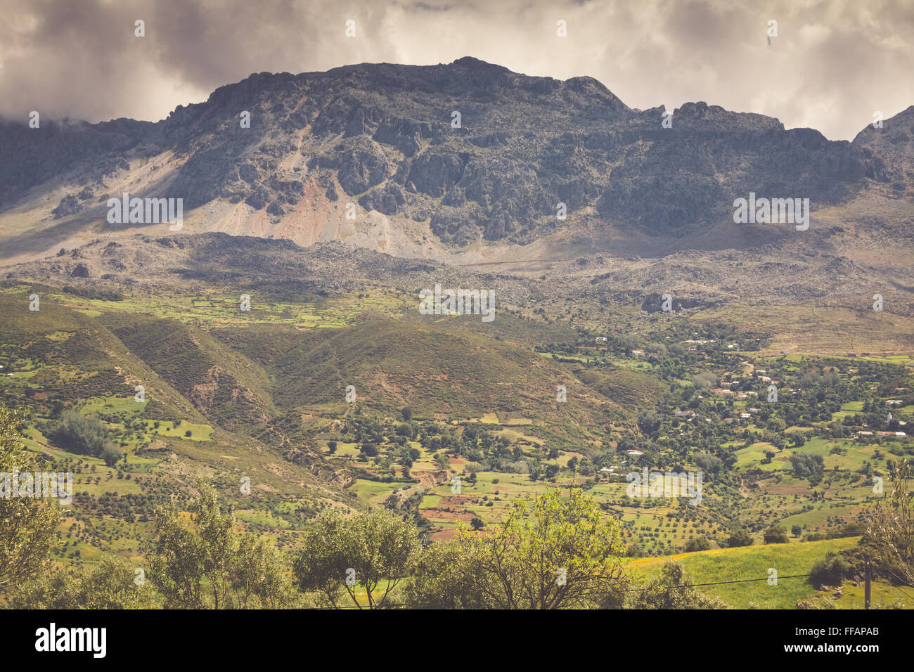 Rif Mountains landscape, Morocco, Africa Stock Photo - Alamy