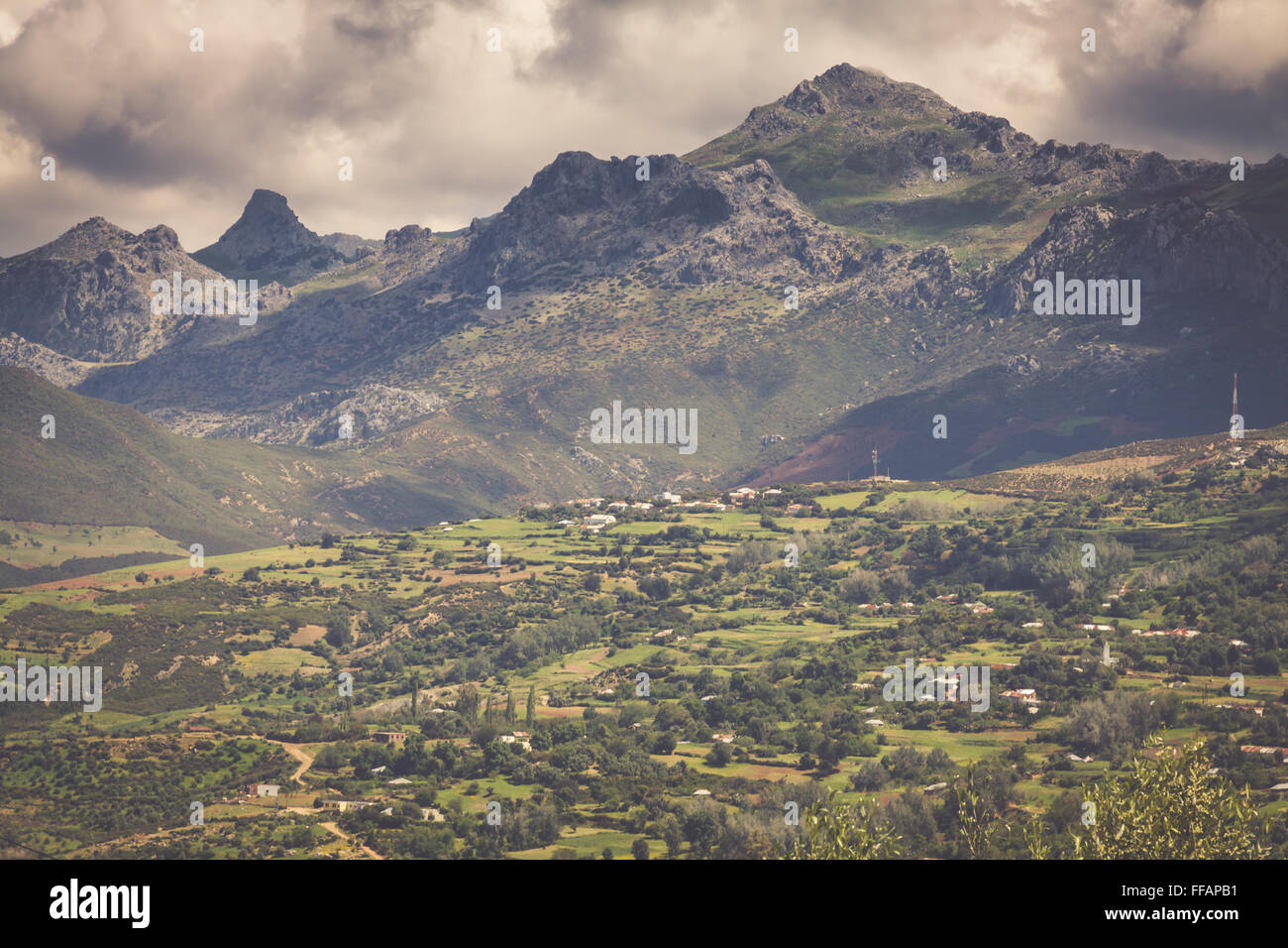 Rif Mountains landscape, Morocco, Africa Stock Photo - Alamy