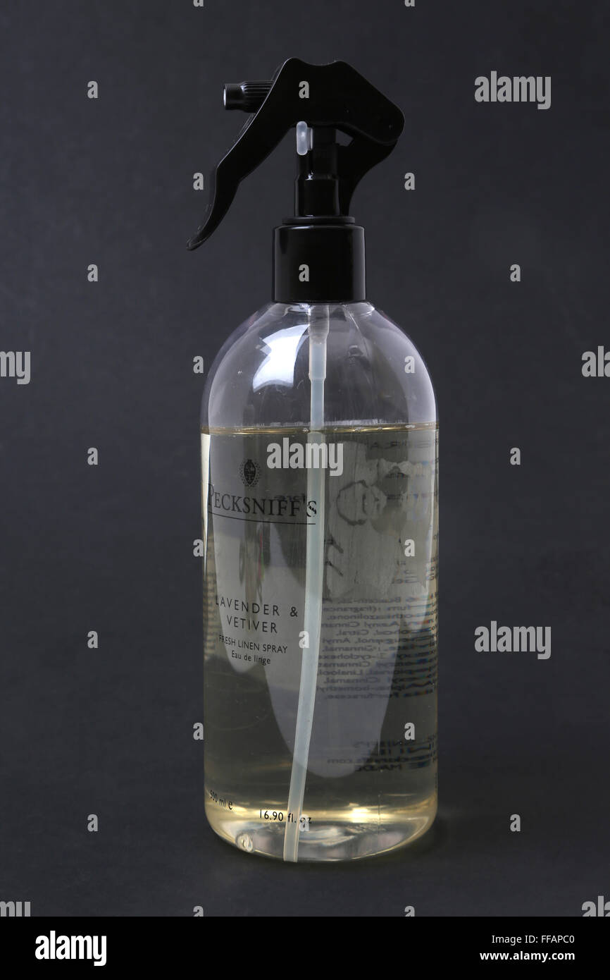 A Bottle Of Pecksniff's Lavender And Vetiver Fresh Linen Water Spray ...