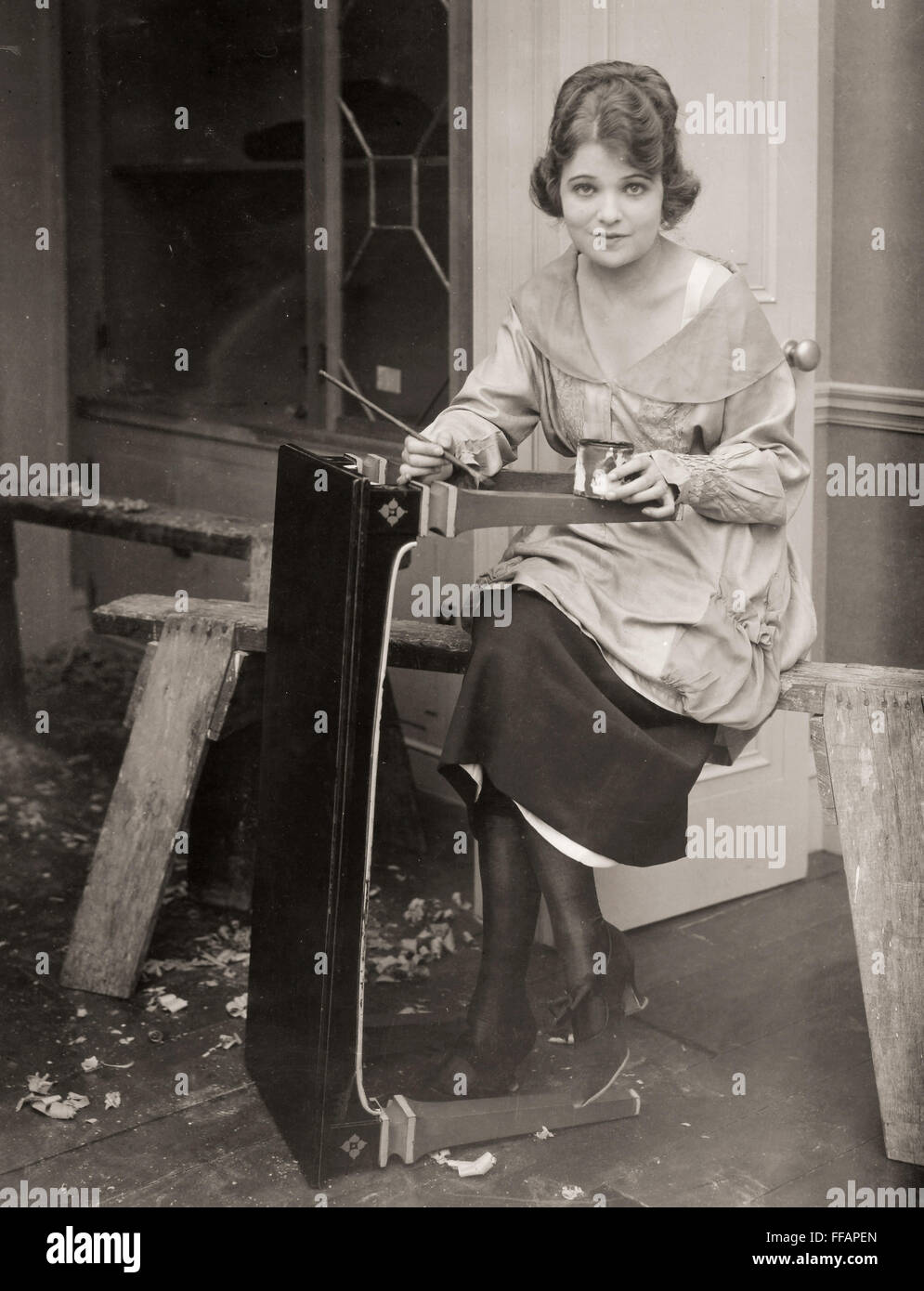 SILENT FILM STILL: WOMAN Stock Photo - Alamy