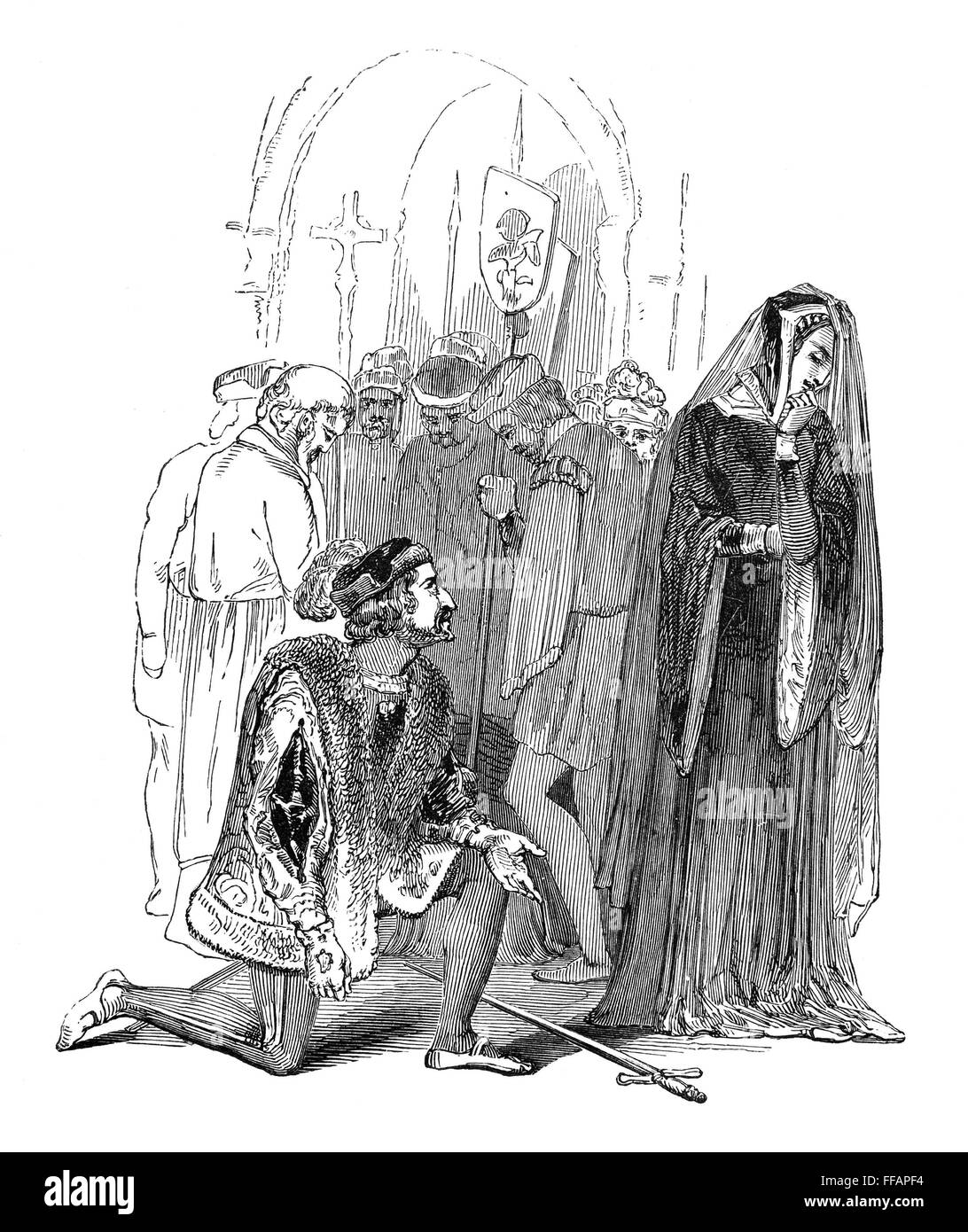 SHAKESPEARE: RICHARD III. /nAct 1, Scene 2 wood of William Shakespeare ...