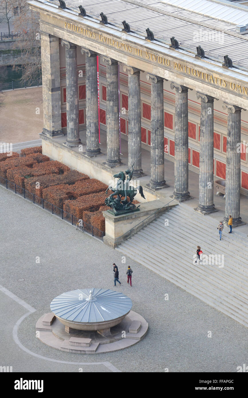 The Altes Museum (old museum) at museum island in Berlin, Germany Stock ...