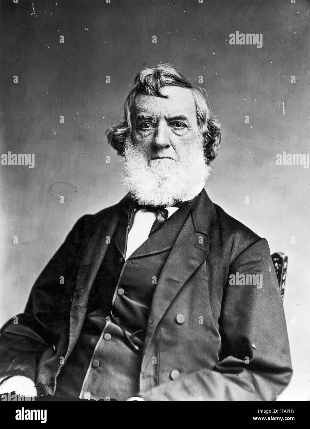 GIDEON WELLES (1802-1878). /nU.S. Secretary of the Navy, 1861-1869 ...