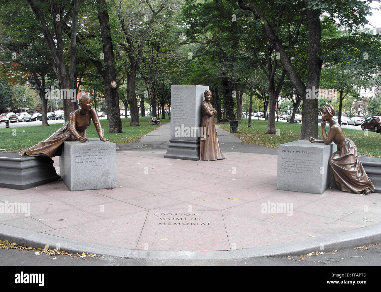 BOSTON WOMEN'S MEMORIAL./nLucy Stone, Abigail Adams, and Phillis ...