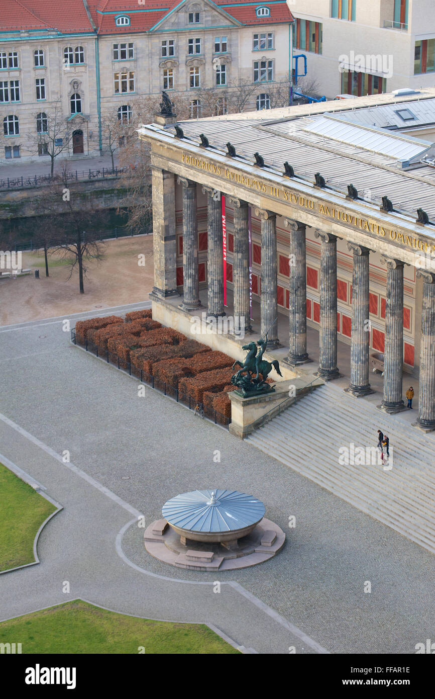 The Altes Museum (old museum) at museum island in Berlin, Germany Stock ...