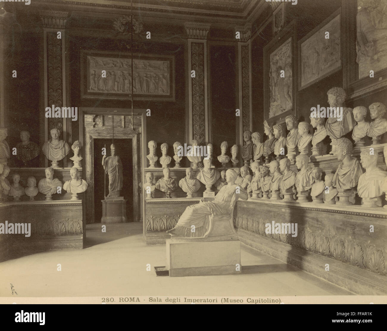HALL OF EMPERORS, 1890s./nSala degli Imperatori. View of the Hall of ...