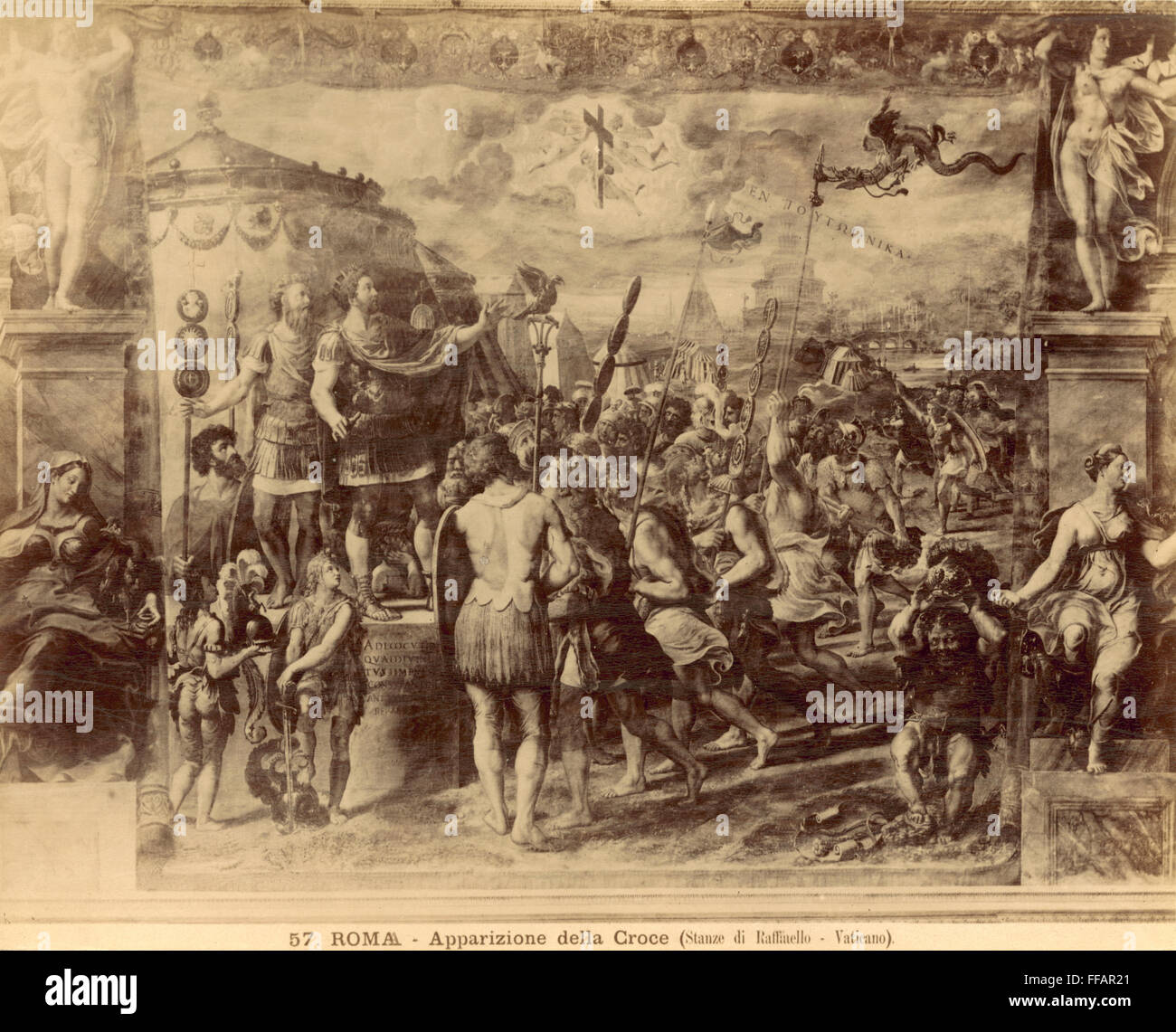 APPARITION OF THE CROSS. /nThe Apparition of the Cross (Apparizione ...