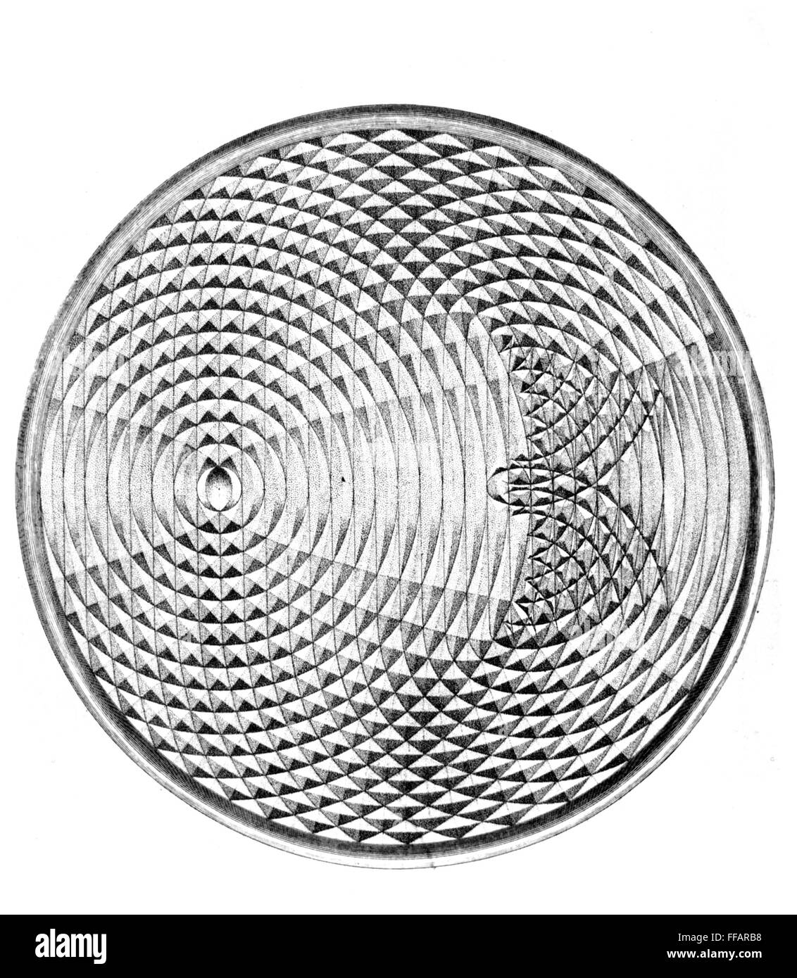 WEBER: WAVE INTERFERENCE. /nDrawing by Ernst Heinrich Weber and Wilhelm ...