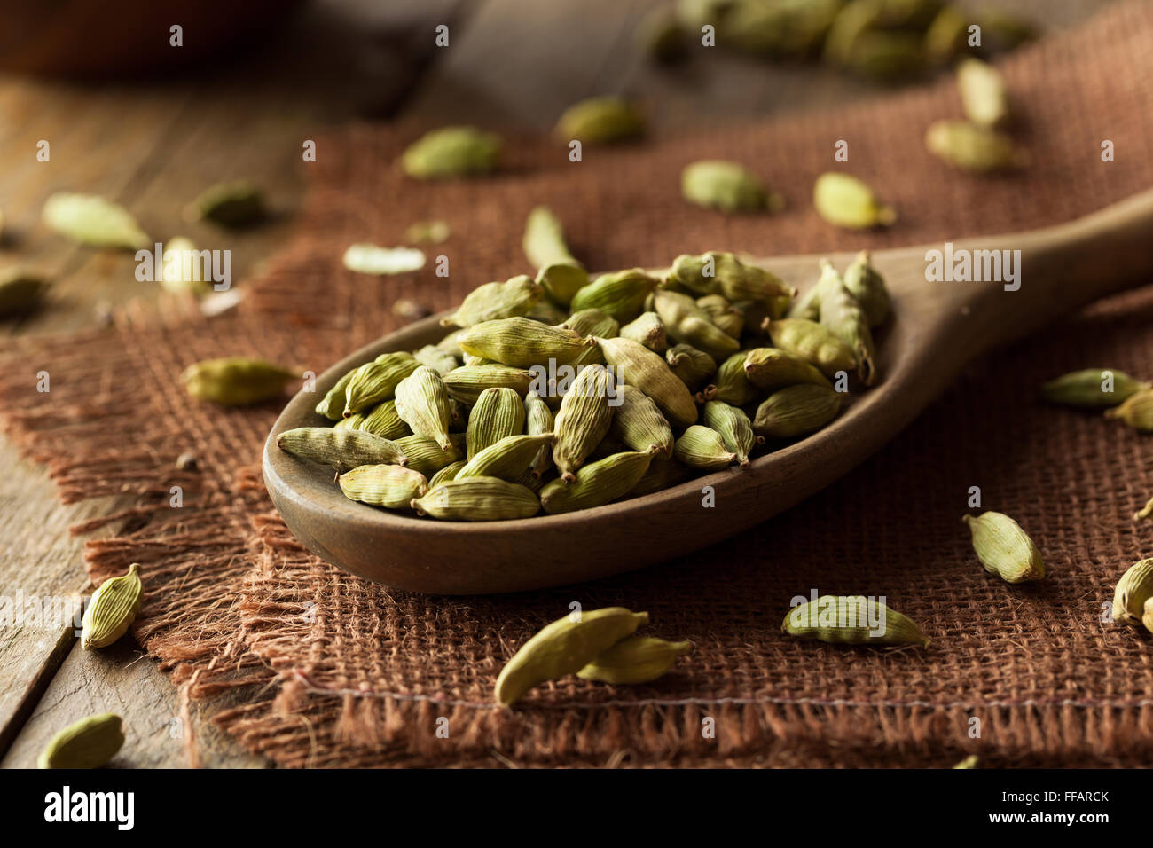 Raw Organic Cardamom Pods Ready to Use Stock Photo - Alamy