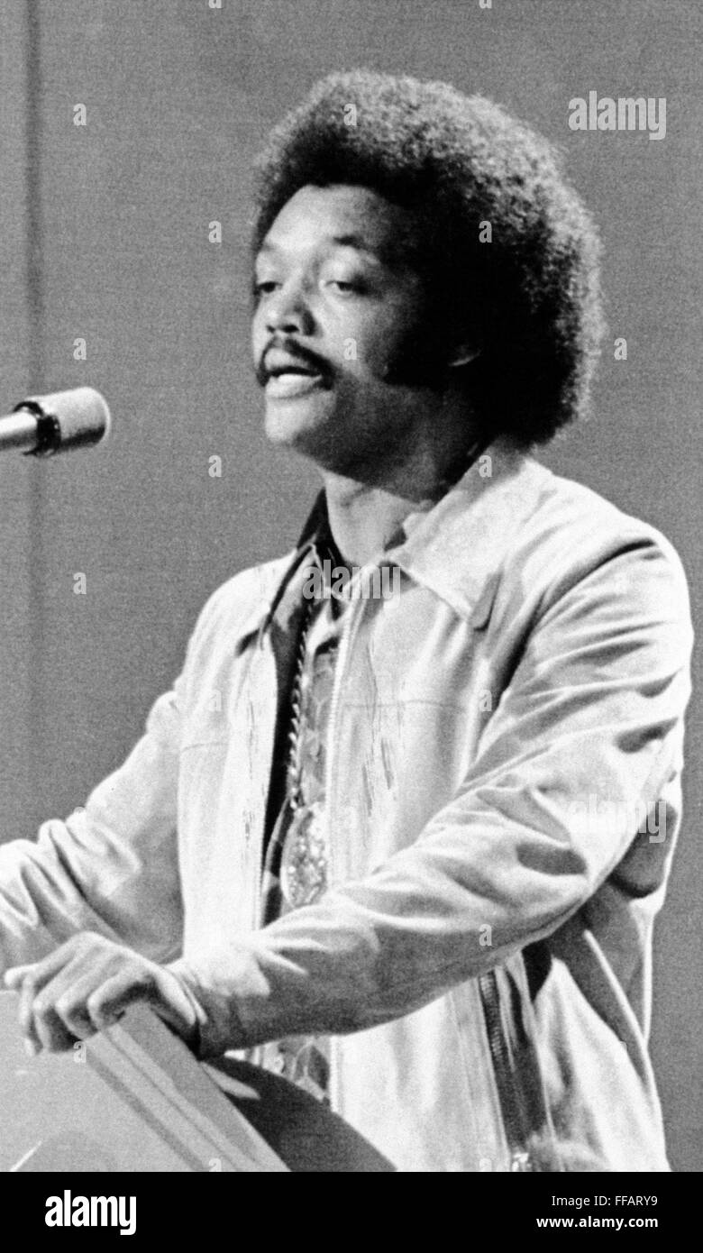 JESSE JACKSON (1941- ). /nAmerican civil rights leader. Photographed in ...