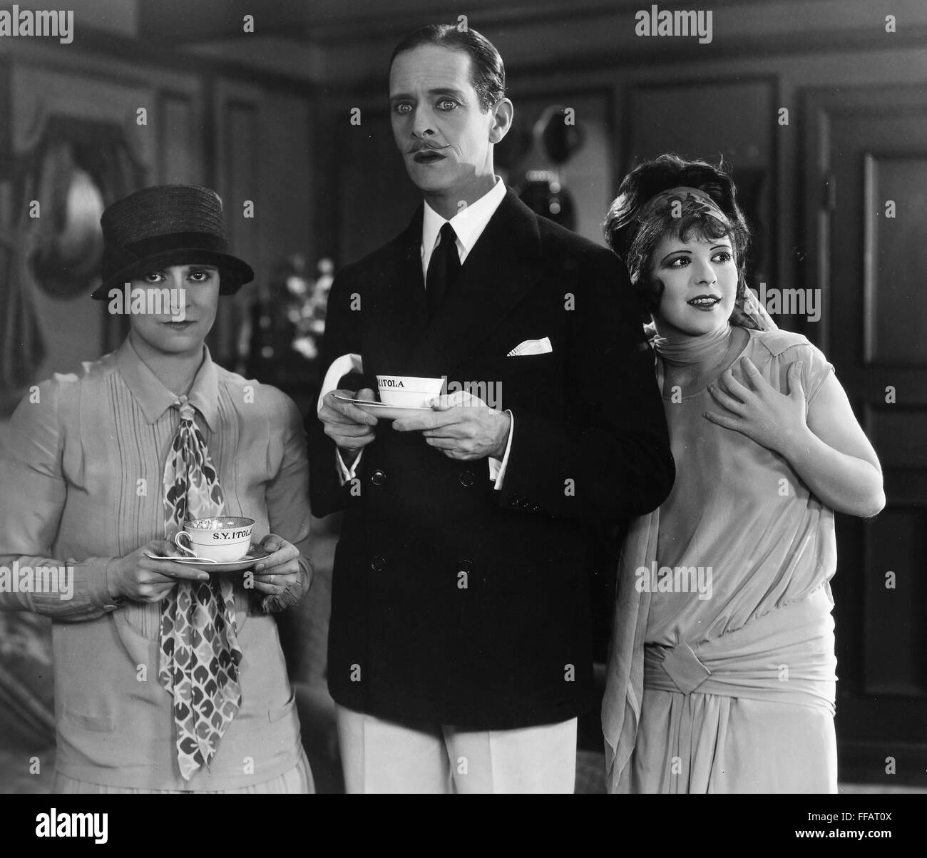 FILM STILL: EATING & DRINKING. /nWilliam Austin and Clara Bow Stock ...