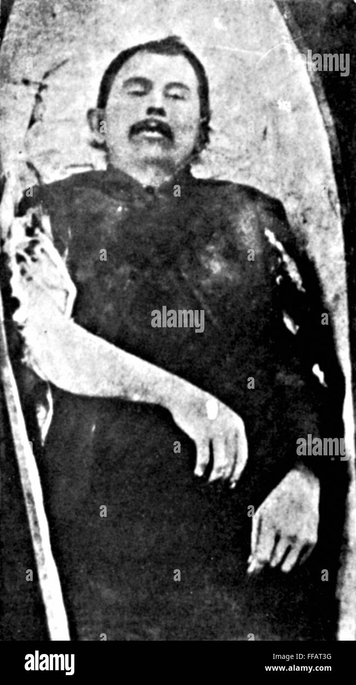 DEAD GRATTON DALTON, 1892. /nPhotograph of the dead Gratton Dalton ...