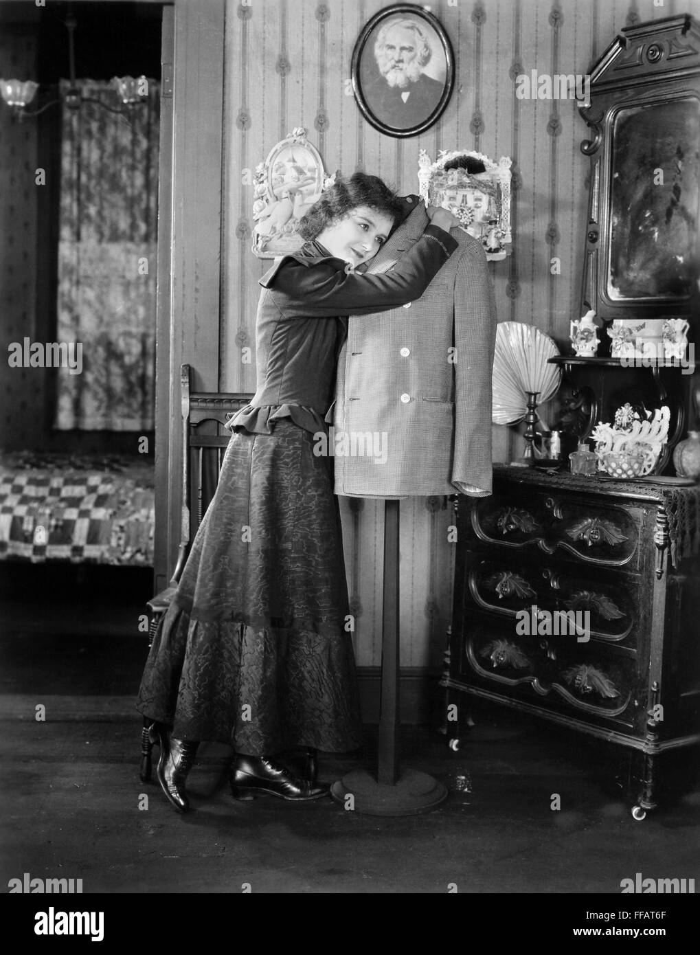 SILENT FILM STILL: WOMAN Stock Photo - Alamy