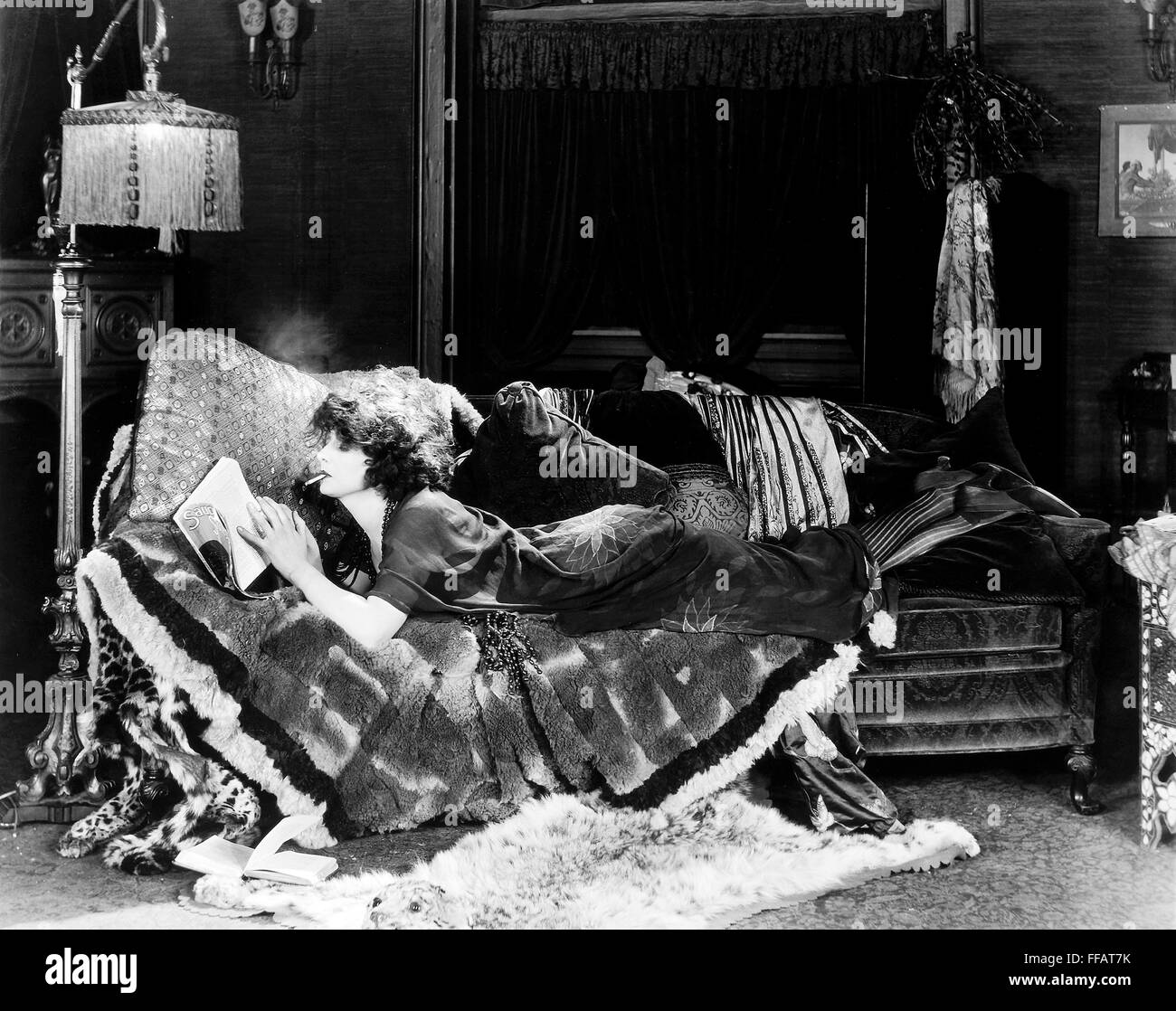 SILENT FILM STILL: SMOKING Stock Photo - Alamy