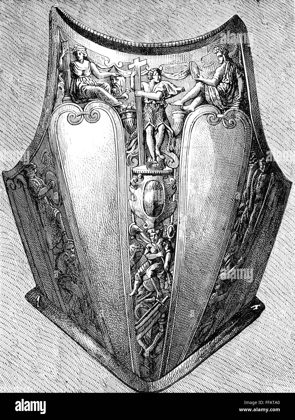 CUIRASS, 16th CENTURY. /nItalian breastplate ornamented with two ...
