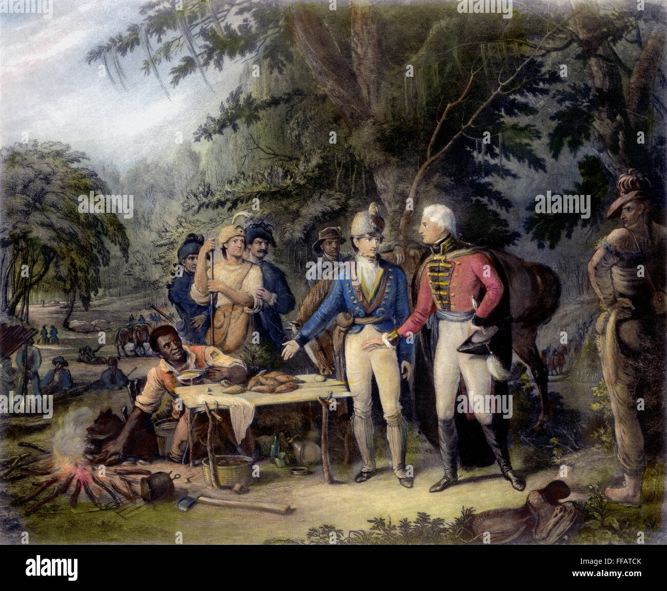 FRANCIS MARION (1732?-1795). /nAmerican Revolutionary commander. 'General Marion in his swamp ...