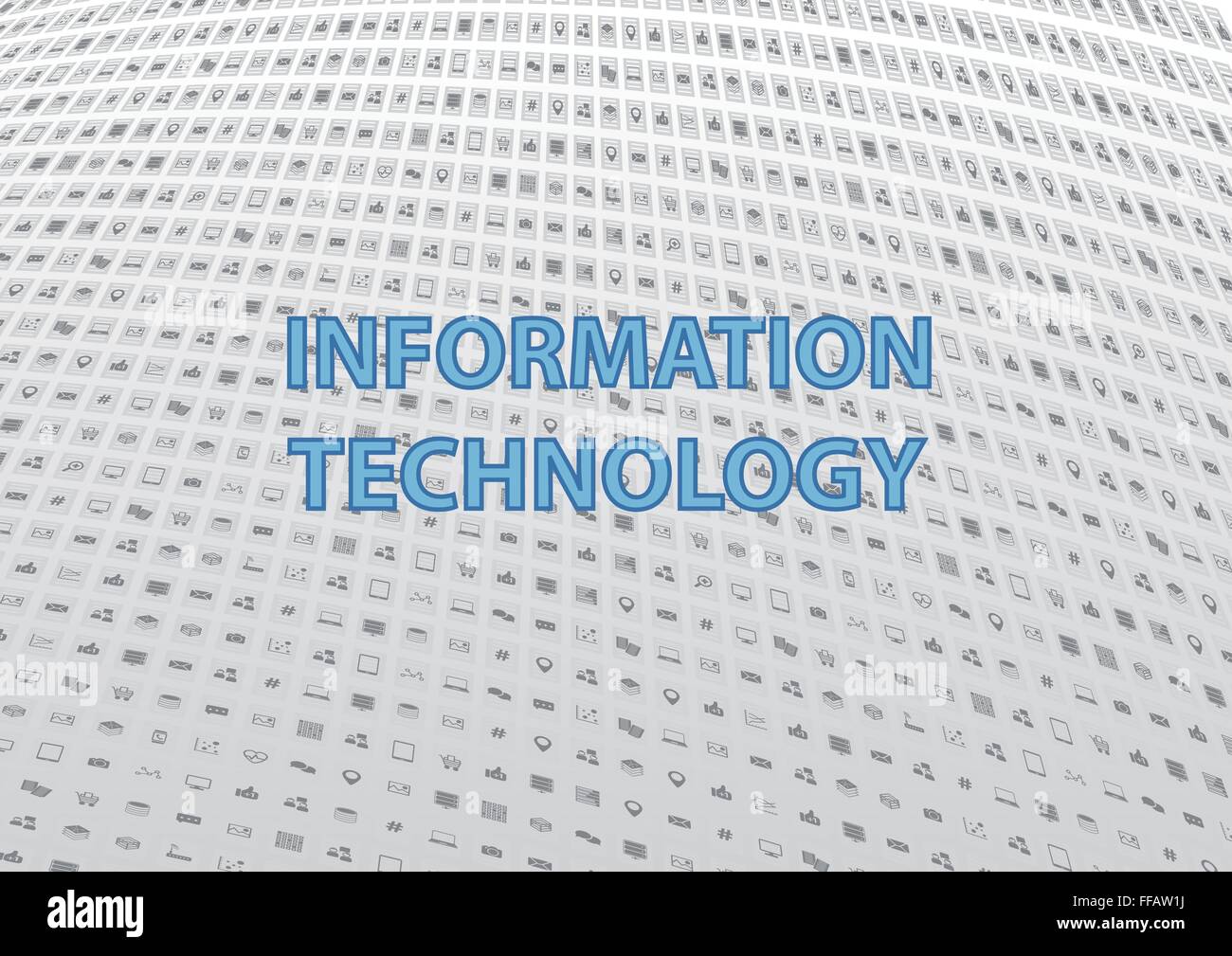 Information technology generic background in flat design Stock Vector ...