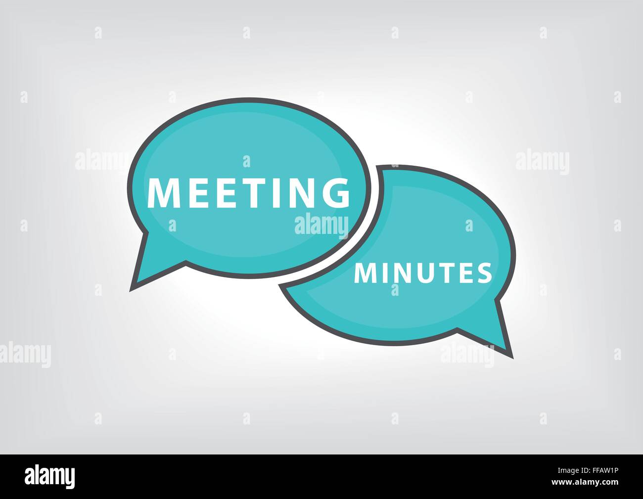 Meeting minutes office life as vector illustration Stock Vector Image ...