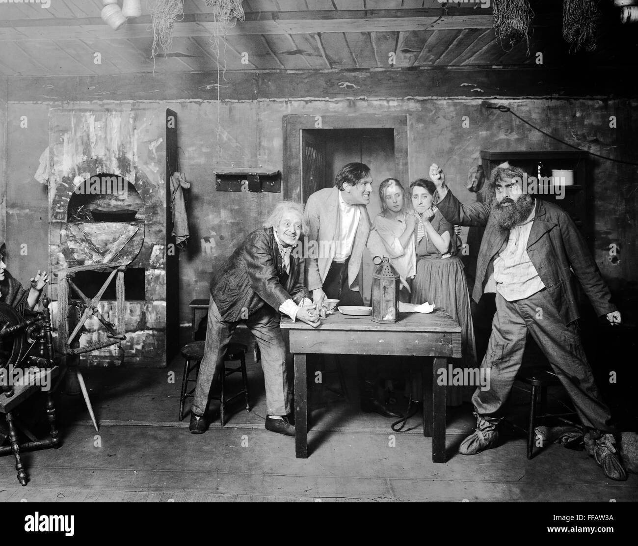 THEATER: MELODRAMA./nA scene from an American stage melodrama, c1916 ...