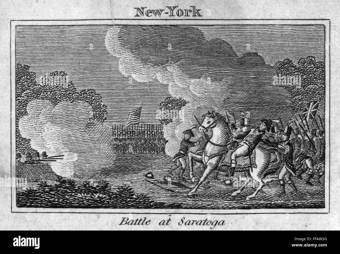 BATTLE OF FREEMAN'S FARM. /nSaratoga, New York, 1777. American ...