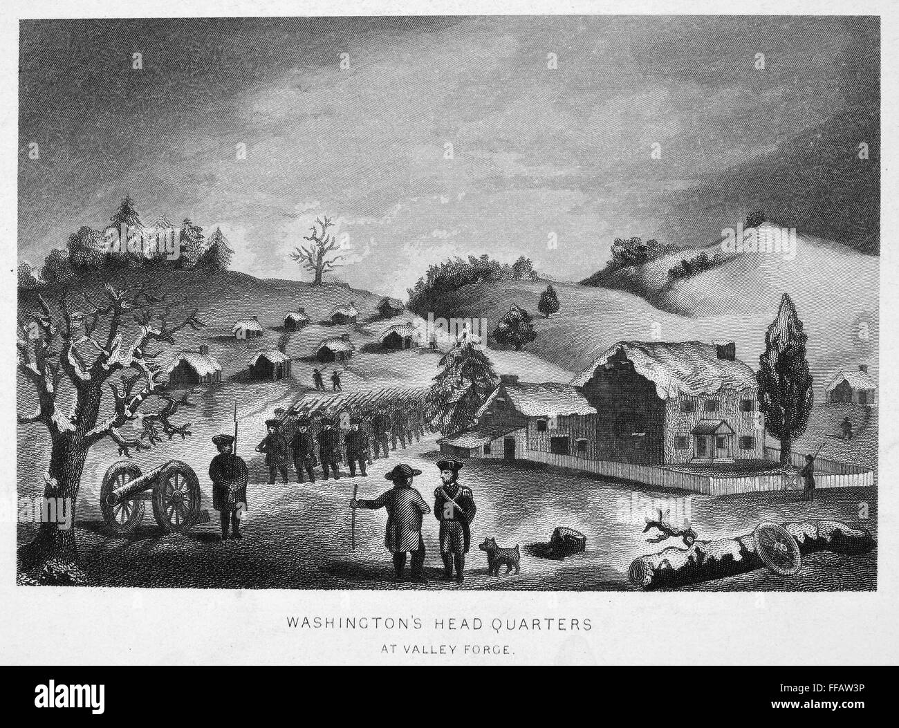 VALLEY FORGE, WINTER, 1777. /nGeneral George Washington's headquarters ...