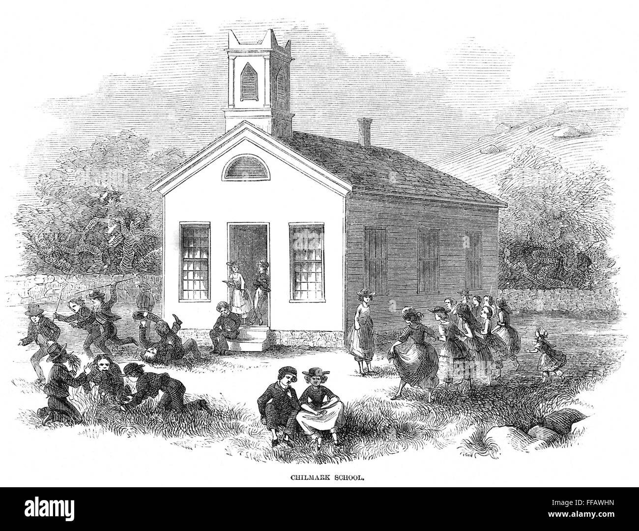 SCHOOLHOUSE, 19th CENTURY. /nThe Chilmark school on Martha's Vineyard ...