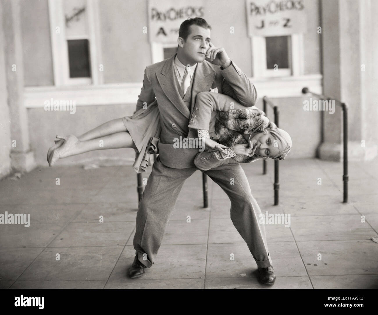 SILENT FILM STILL: STUNTS Stock Photo - Alamy