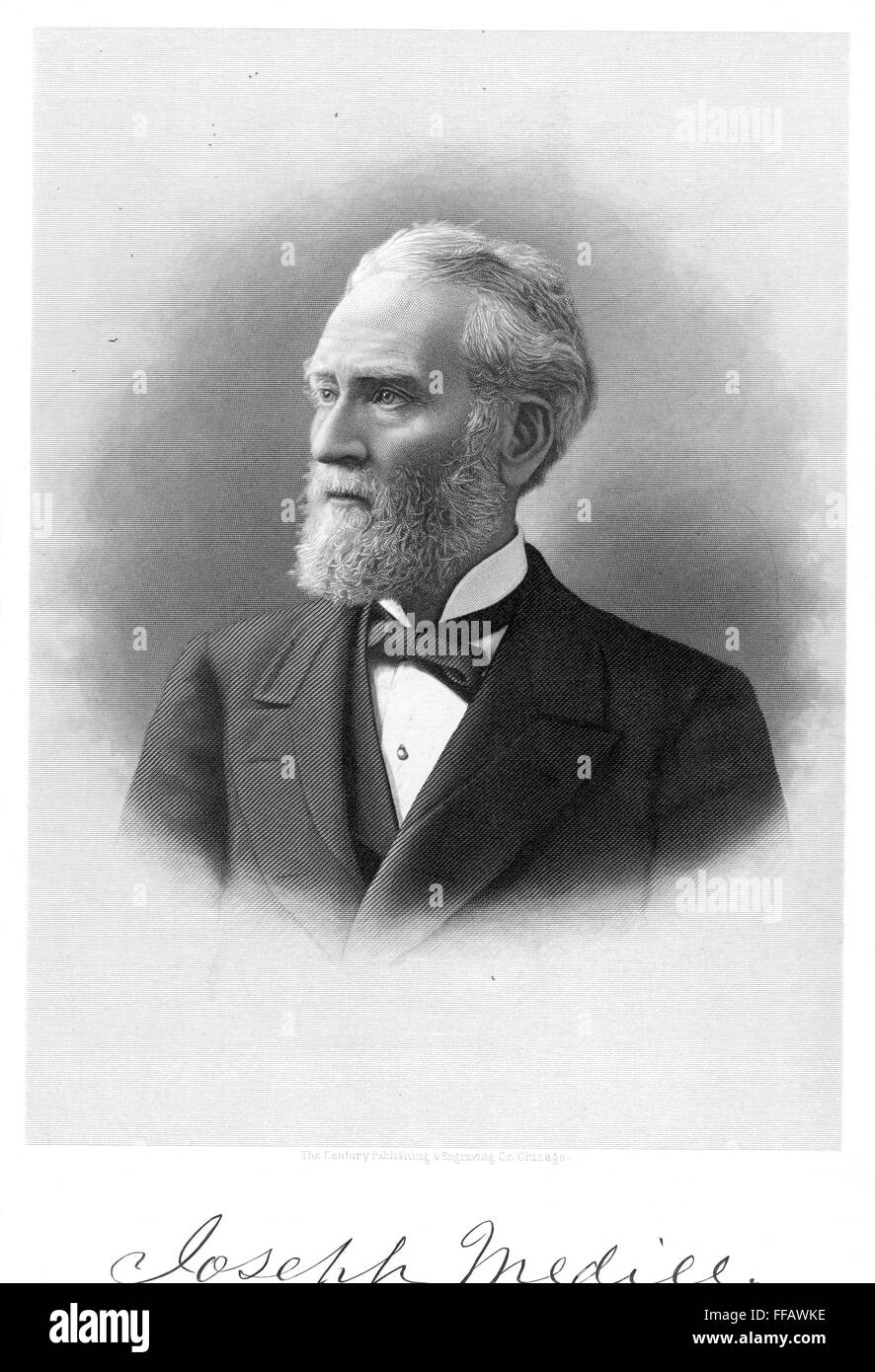 JOSEPH MEDILL (1823-1899). /nAmerican (Canadian-born) journalist. Steel ...