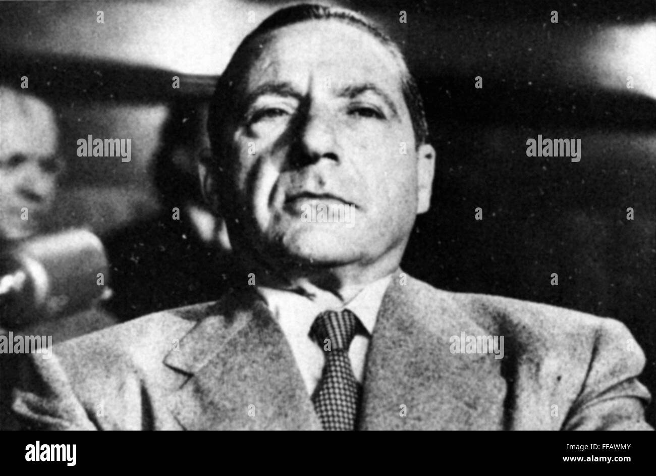 FRANK COSTELLO (1893-1973). /nAmerican gangster. Photographed while ...