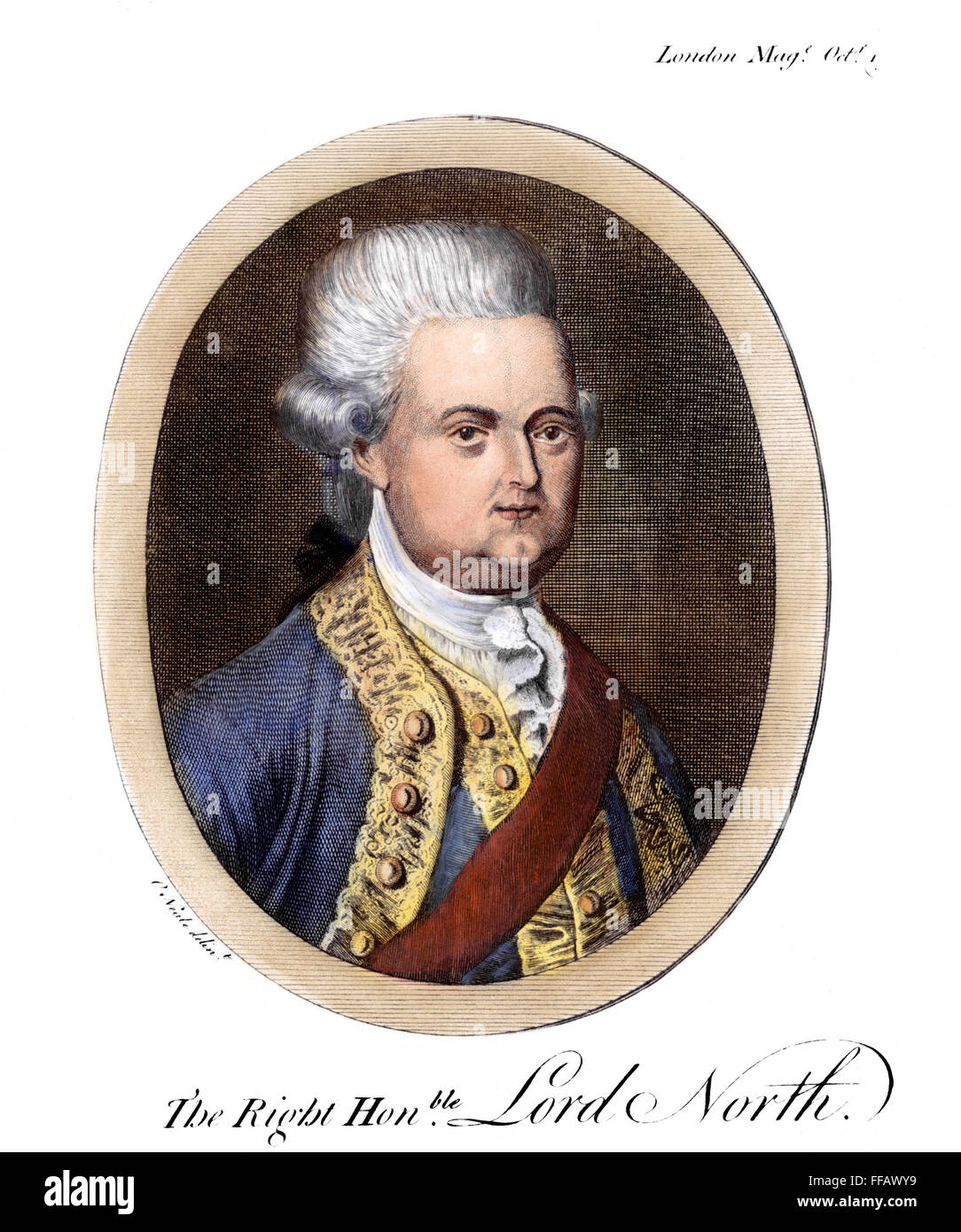 FREDERICK NORTH (1732-1792). /n2nd Earl of Guilford; known as Lord ...