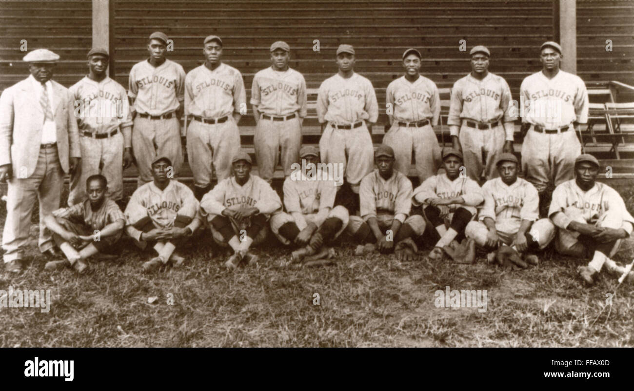 BASEBALL: NEGRO LEAGUES./nThe St. Louis Stars. Photographed between ...
