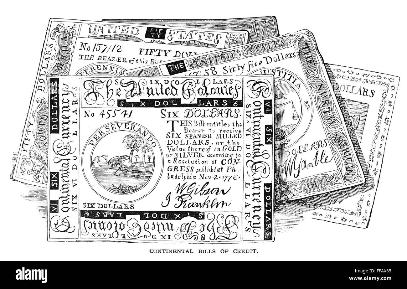 AMERICAN NOTES, 1700-1799. /nA selection of 18th century American ...