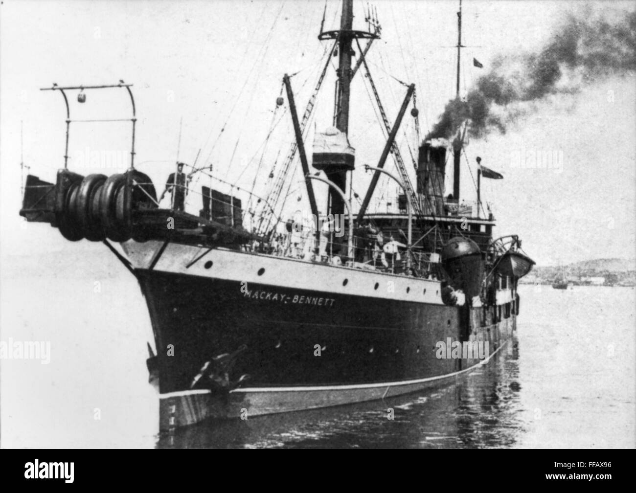 THE MACKAY-BENNETT, 1912. /nThe 'funeral' ship that went to the scene ...