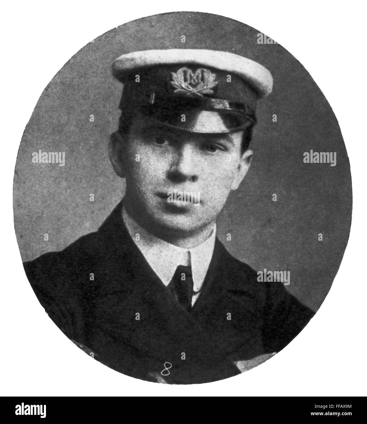 TITANIC: JACK PHILLIPS. /nWireless operator on the 'Titanic,' 1912 ...