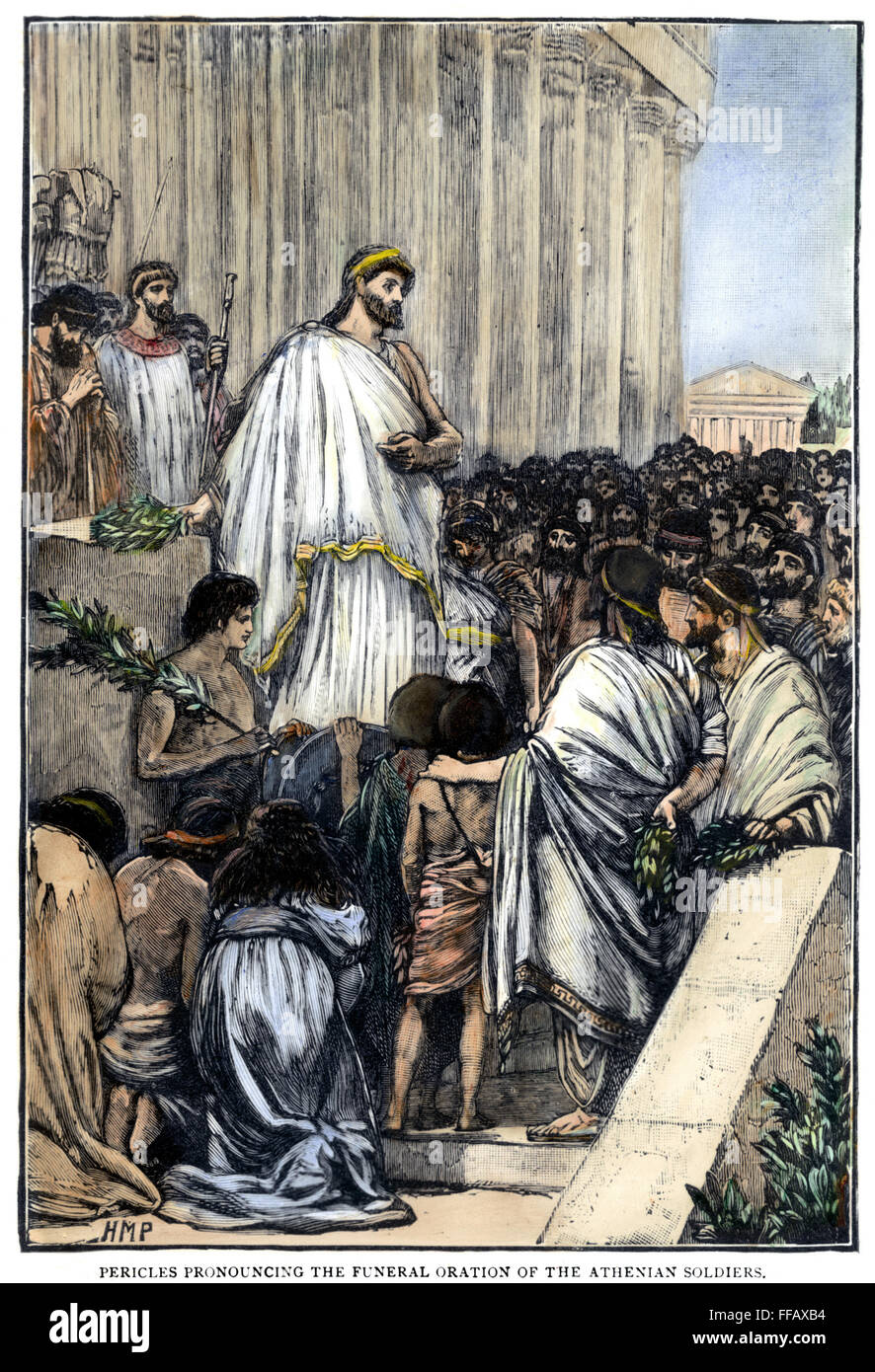 PERICLES (c495-429 B.C.). /nThe oration of Pericles at the funeral for ...