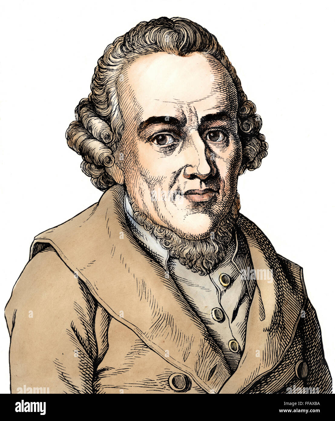 MOSES MENDELSSOHN /n(1729-1786). German Jewish philosopher. Wood ...