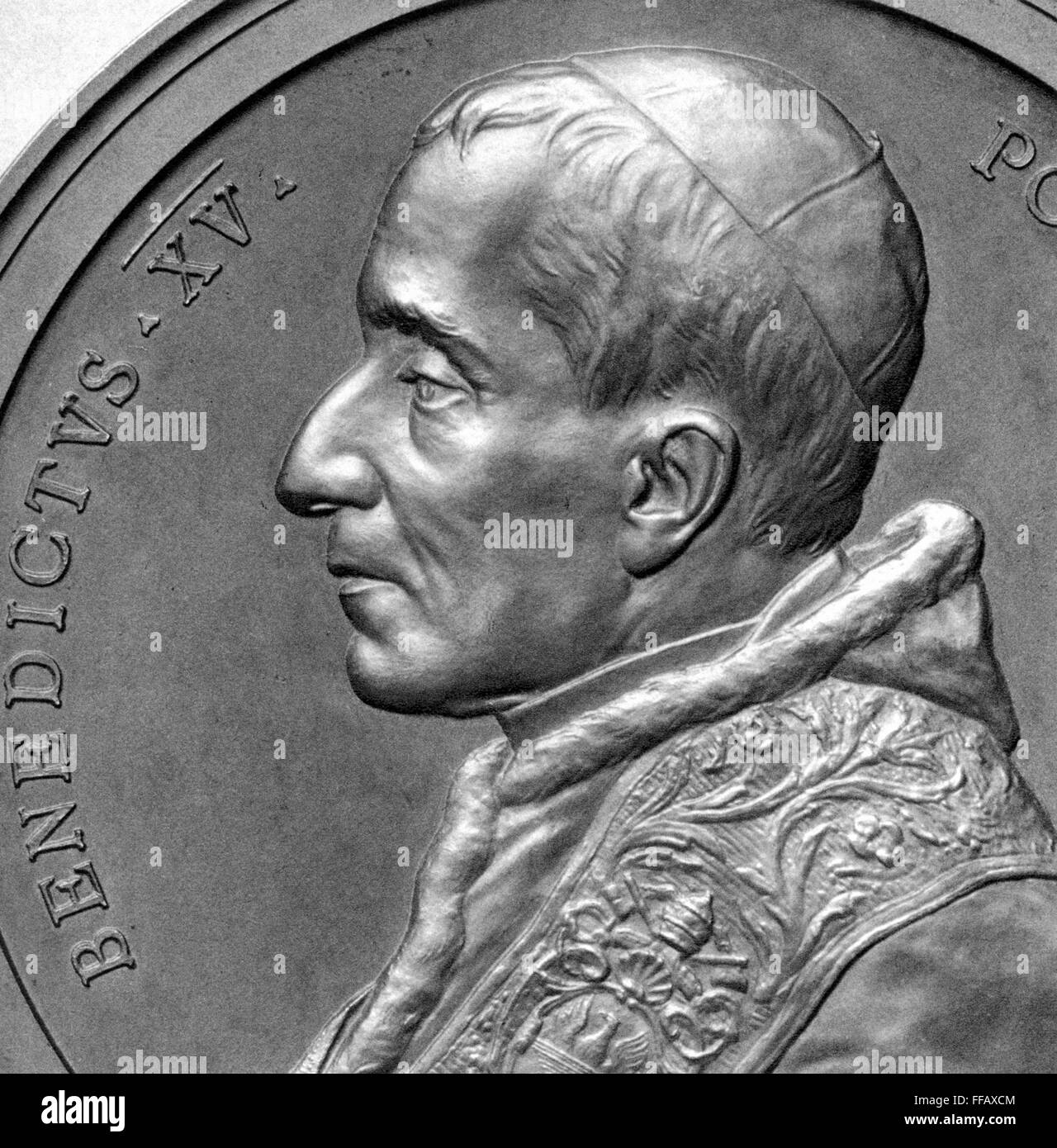 BENEDICT XV (1854-1922). /nPope, 1914-1922. Detail of a contemporary ...